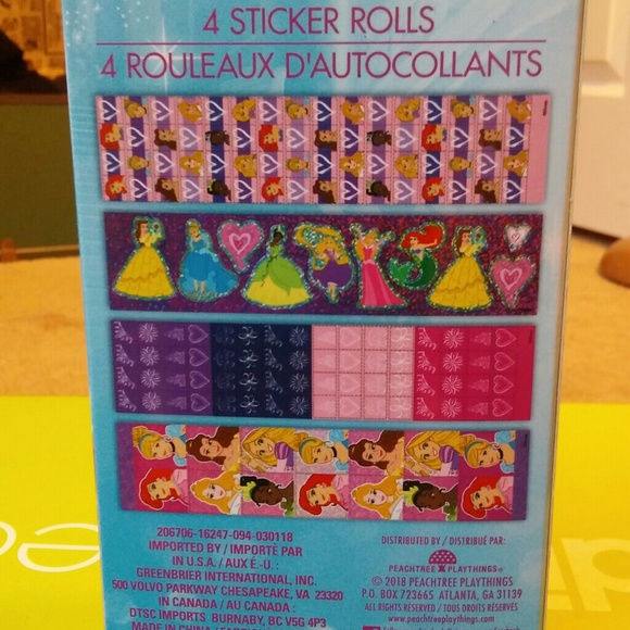 Disney | Other | 3 For Disney Princess Sticker Roll Set | Poshmark